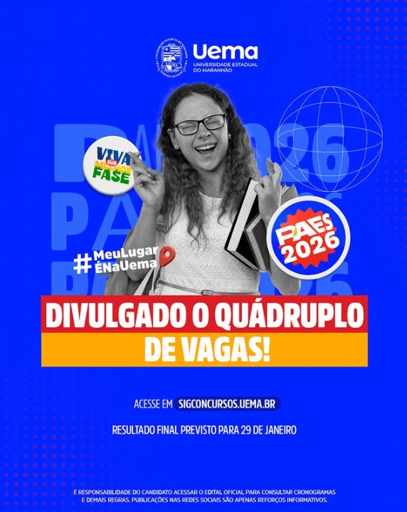 UEMA divulga relação de candidatos incluídos no quádruplo das vagas do ...